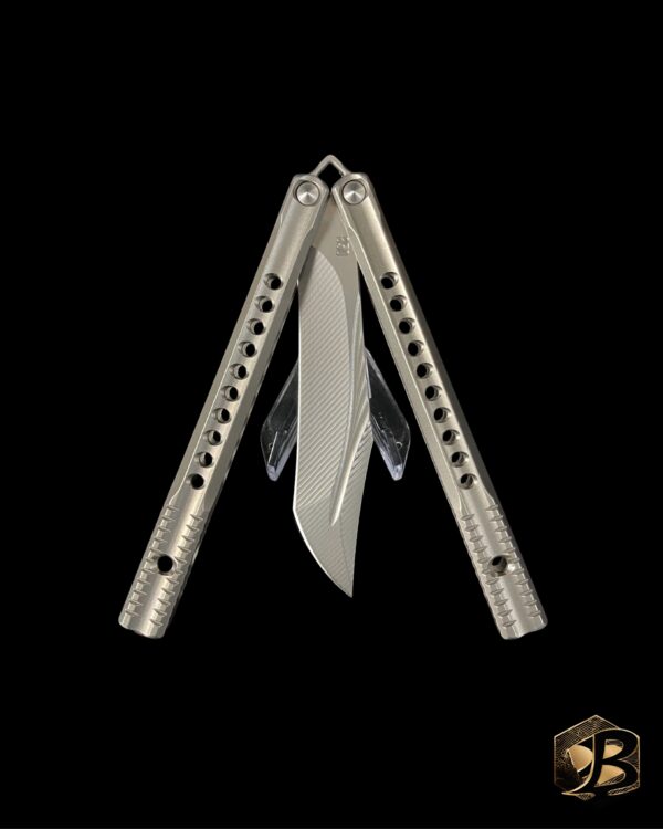 JK Design Orca V2 #850 – Custom Titanium Balisong Knife