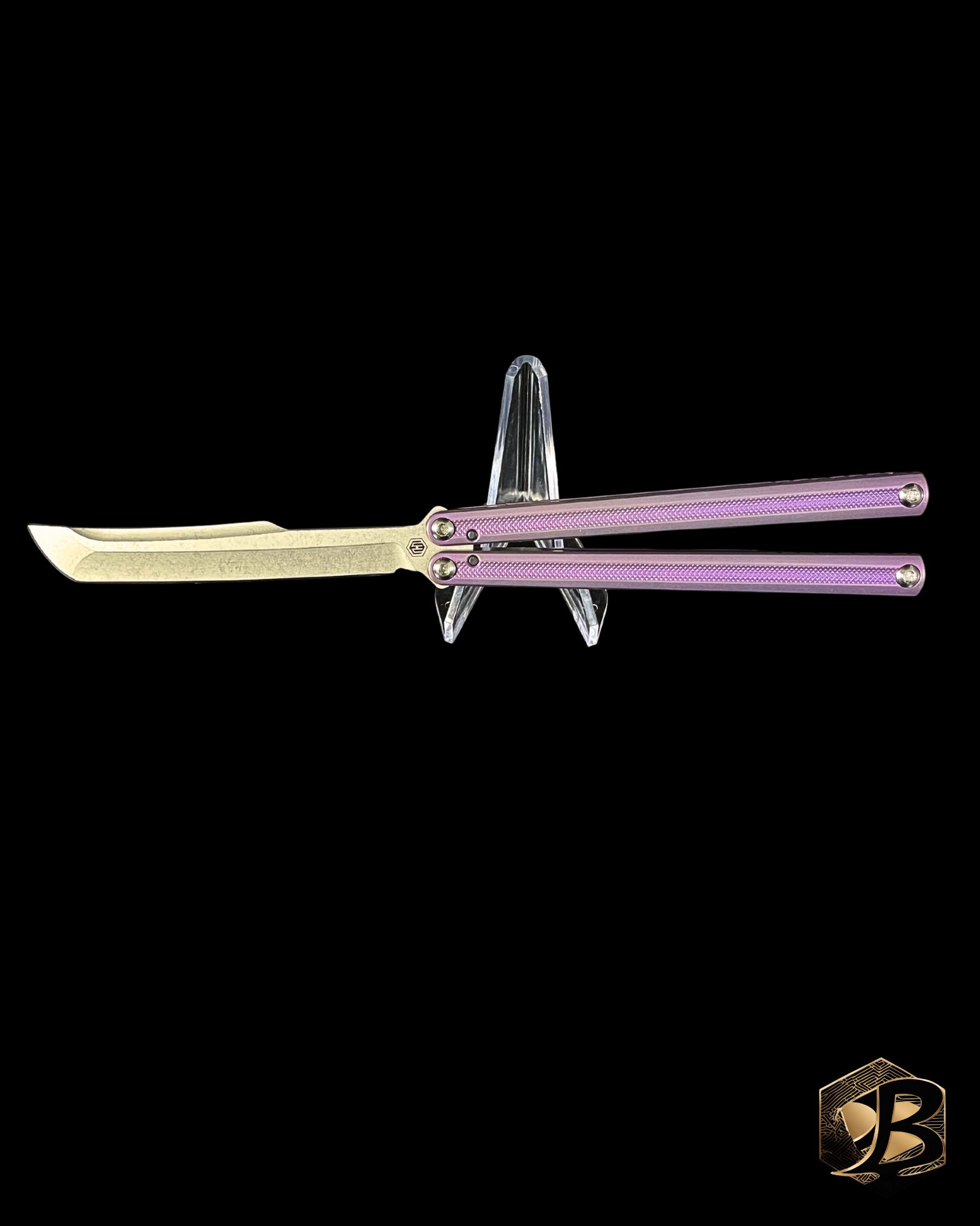 MachineWise Ti Sasori #0147 – Purple Titanium Balisong