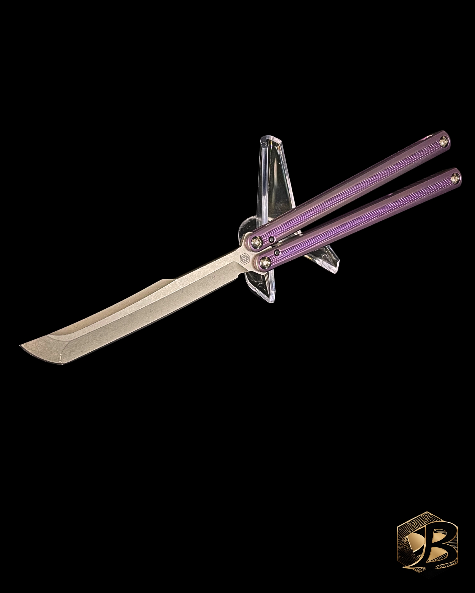 MachineWise Ti Sasori #0147 – Purple Titanium Balisong